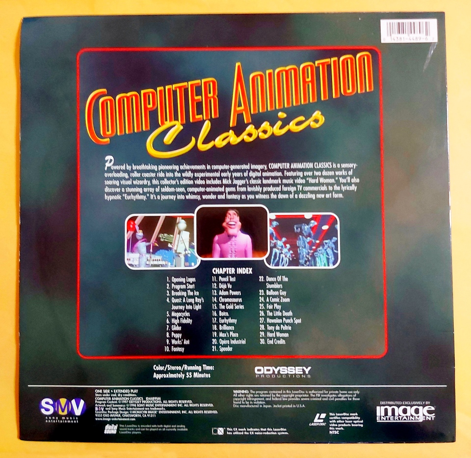 Computer Animation Classics – Laser Disc – Plak değildir. – Nostalji ...