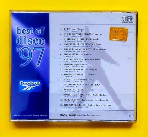 Reebok Best Of Disco 97 Cd Nostalji Plak Müzikevi